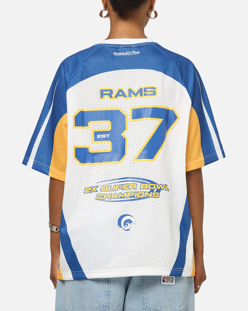 Mitchell & Ness Los Angeles Rams Warehouse Rave Jersey White/Blue/Yell ...