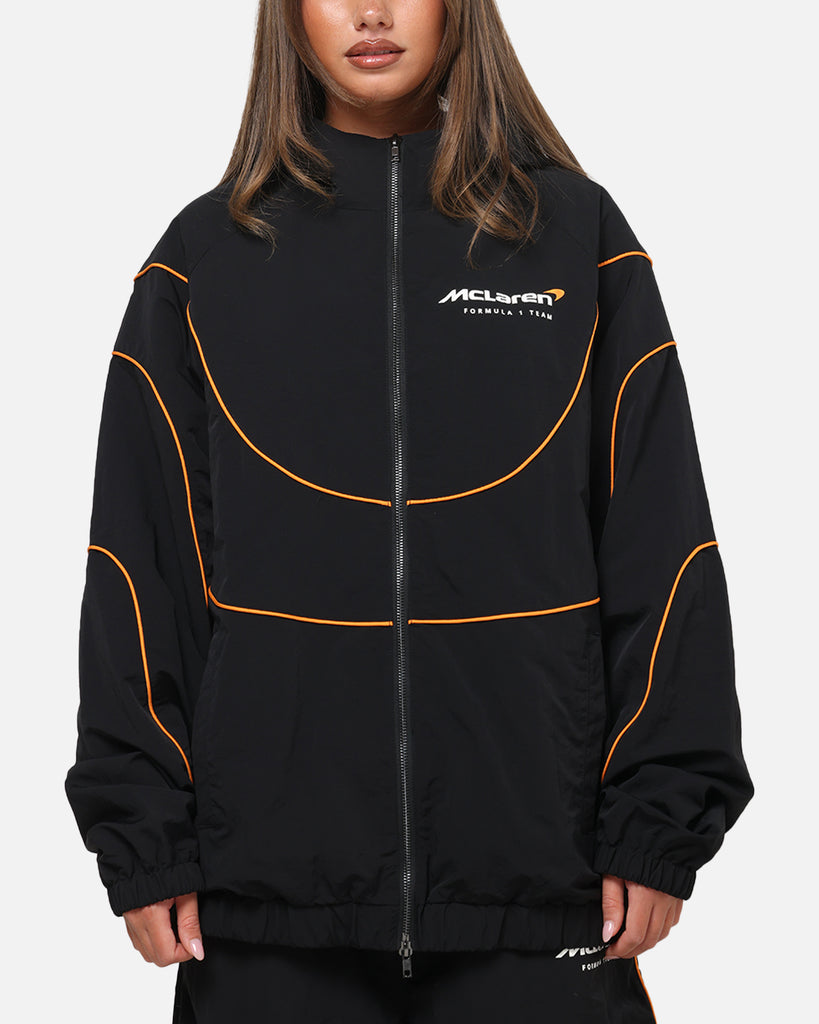 Mitchell & Ness X Mclaren Nylon Tracksuit Zip Hoodie Black/Papaya ...