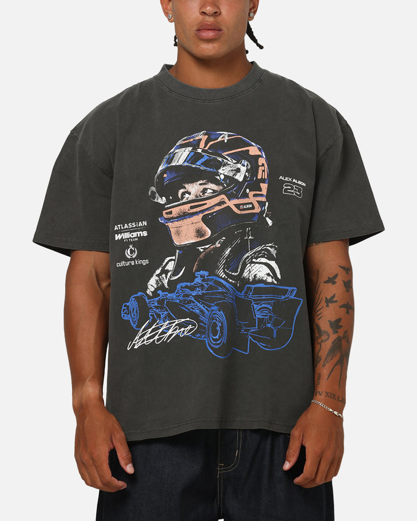 Culture Kings X Atlassian Williams F1 Team Alex Albon Heavy T-Shirt Bl