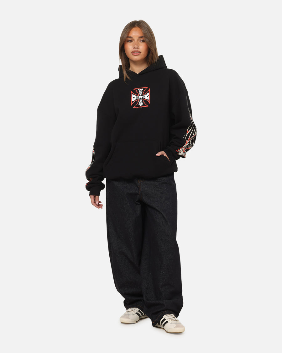 West Coast Choppers Forever Flames Hoodie Black | Culture Kings