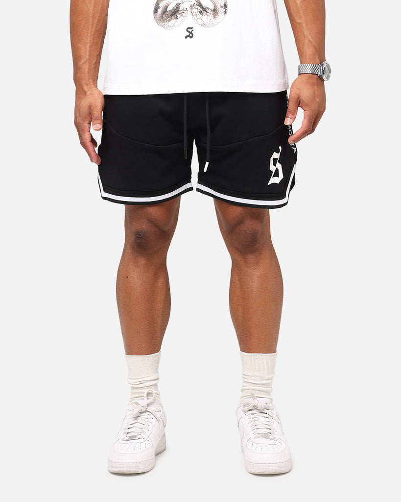 Saint Morta Icon X Fleece Shorts Black | Culture Kings
