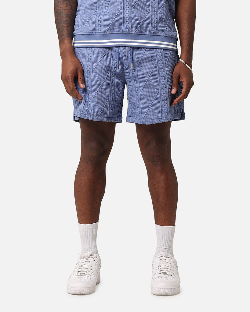 XXIII Danny Knit Shorts Floral Blue | Culture Kings