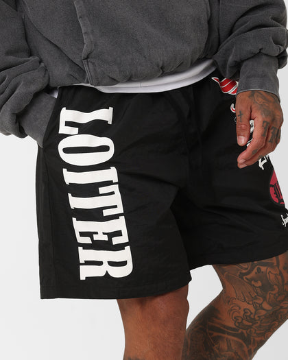 Loiter Speedway Walk Shorts Black | Culture Kings