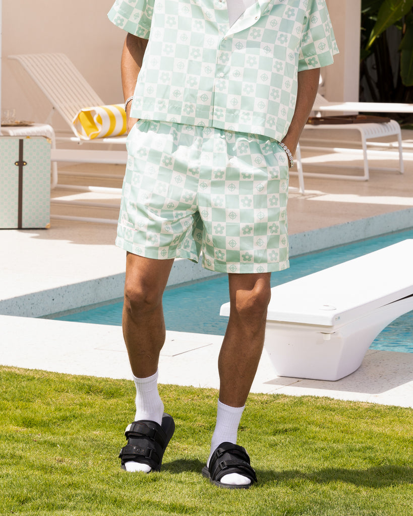 Loiter Midsummer Walk Shorts Sage Green | Culture Kings