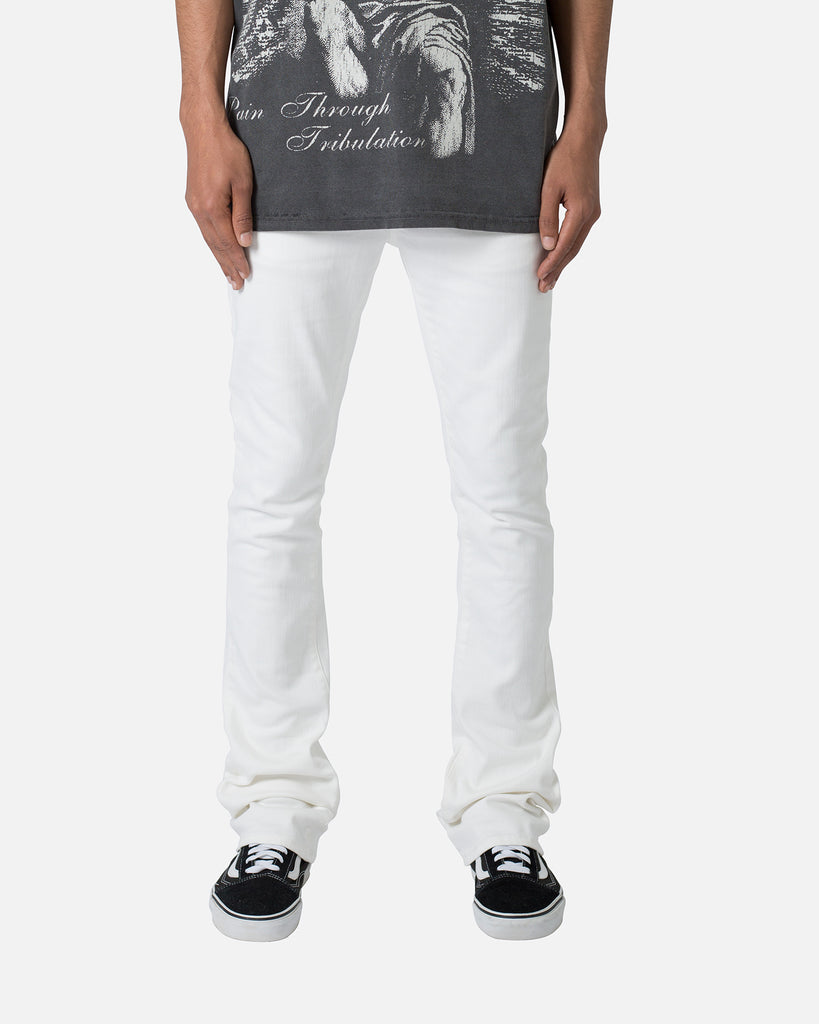 MNML X514 Skinny Stacked Denim Jeans White | Culture Kings