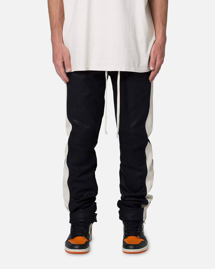 MNML Leather Moto Pants Black | Culture Kings