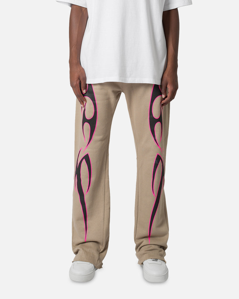 MNML Tribal Bootcut Sweatpants Earth | Culture Kings