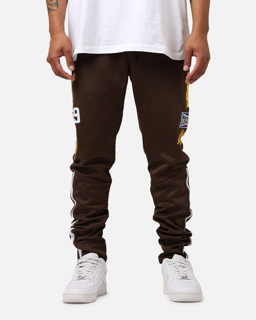 Pro Standard San Diego Padres Fast Lane Track Pants Brown | Culture Kings