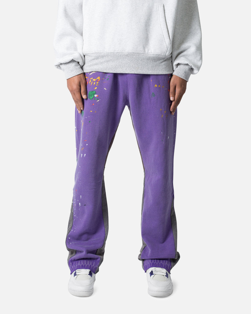 MNML Contrast Bootcut Sweatpants Purple | Culture Kings