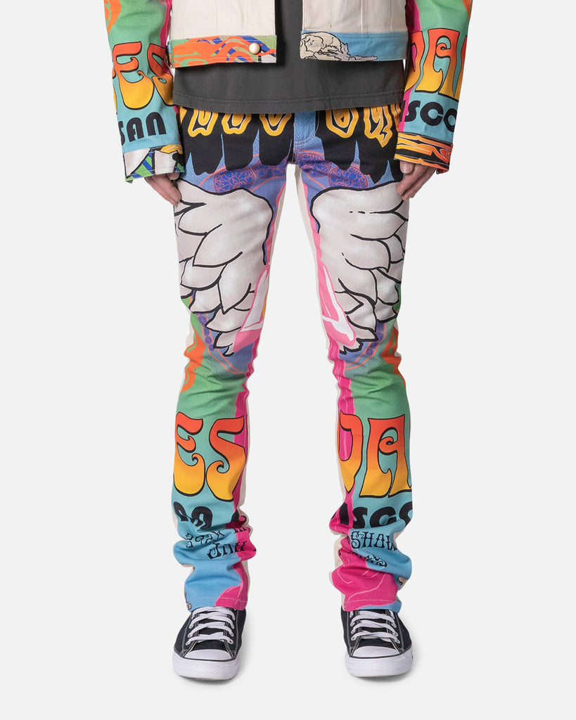 MNML B378 Flare Denim Jeans Multi | Culture Kings