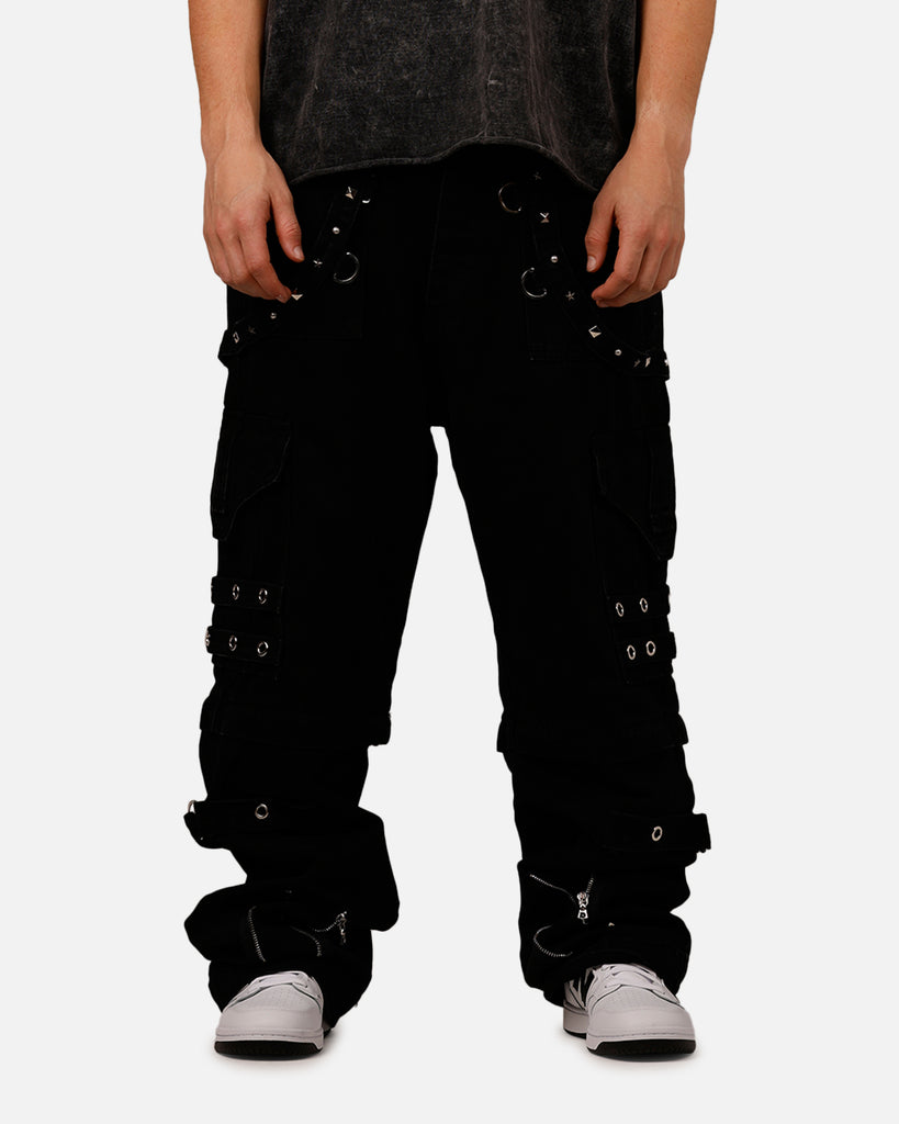 MNML Ultra Baggy Heavy Raver Denim Pants Black | Culture Kings
