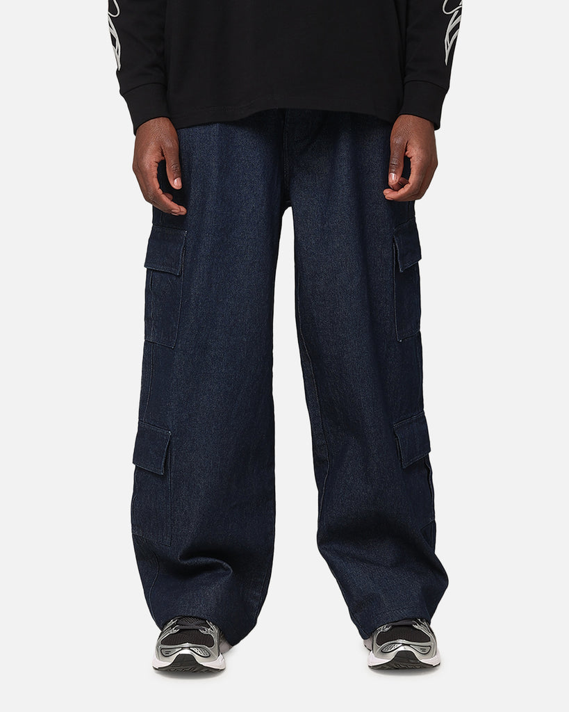 Carre Baggy Cargo Jeans Indigo Denim | Culture Kings