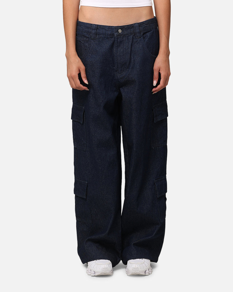 Carre Baggy Cargo Jeans Indigo Denim | Culture Kings