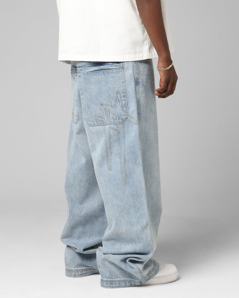 Loiter Star Born Jeans Washed Blue | Culture Kings