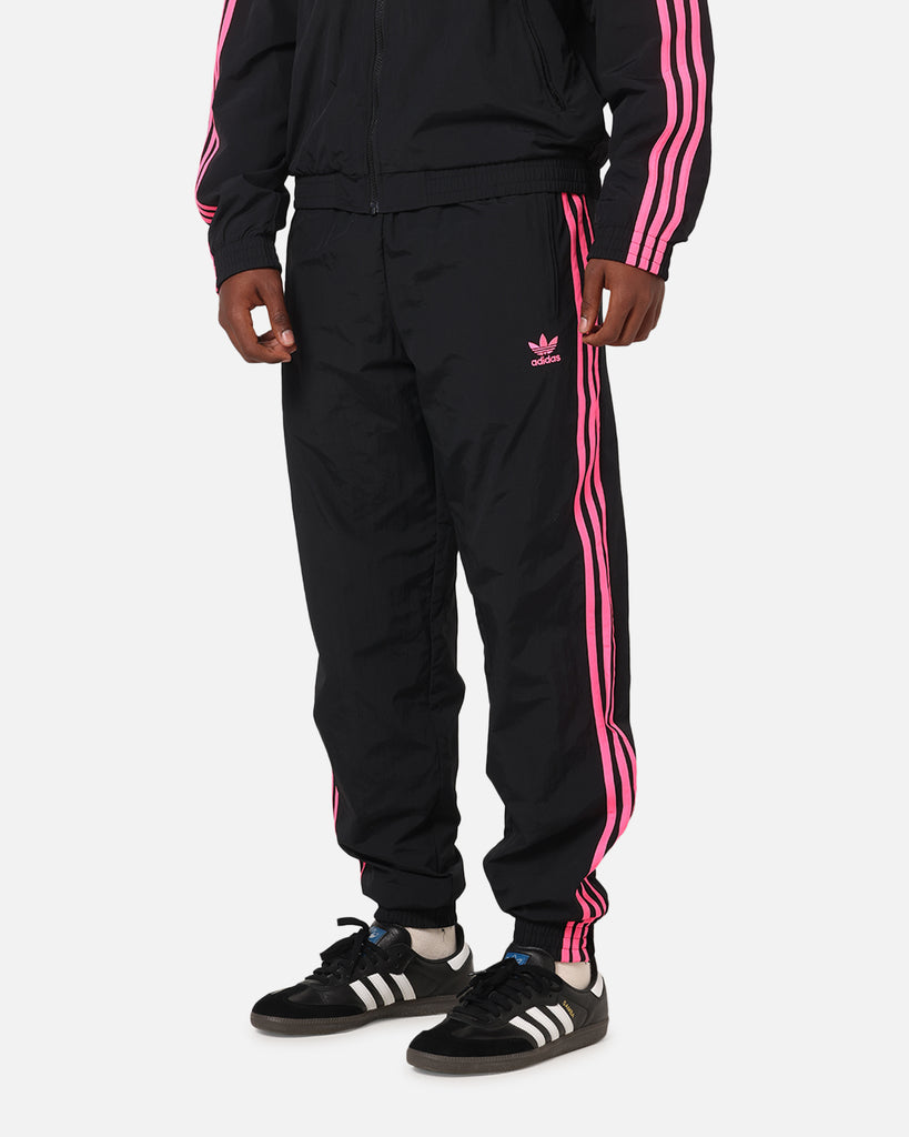 Adidas Firebird Pants Black/Lucid Pink | Culture Kings