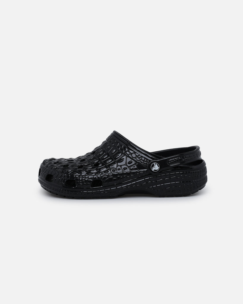 Crocs Classic Crocskin Clog Black Metallic | Culture Kings