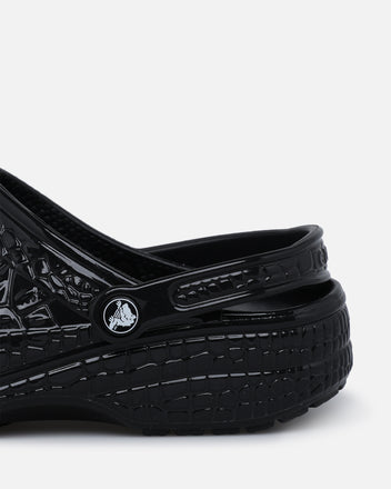 Crocs Classic Crocskin Clog Black Metallic | Culture Kings