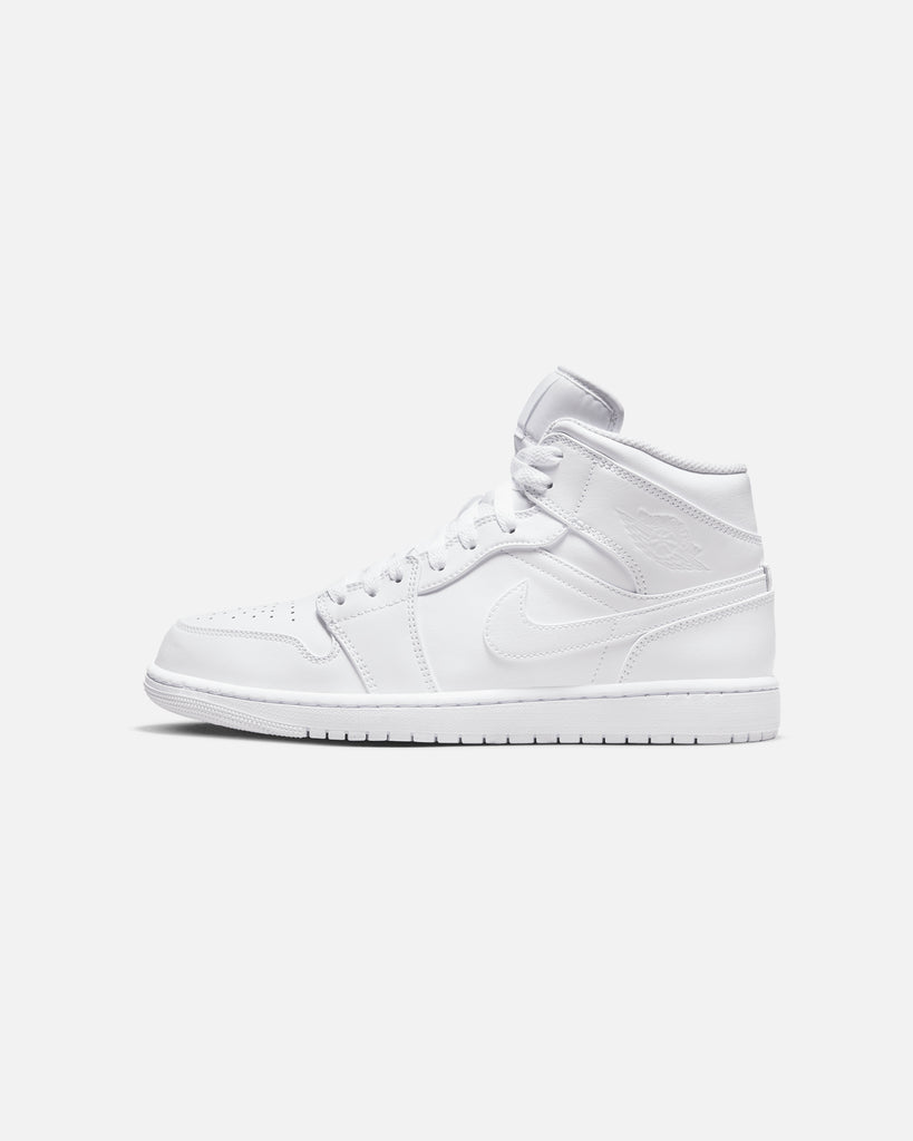 Jordan Air Jordan 1 Mid White/White | Culture Kings