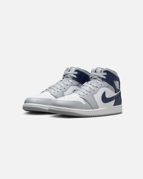 Jordan Air Jordan 1 Mid "Georgetown" White/Midnight Navy | Culture Kings
