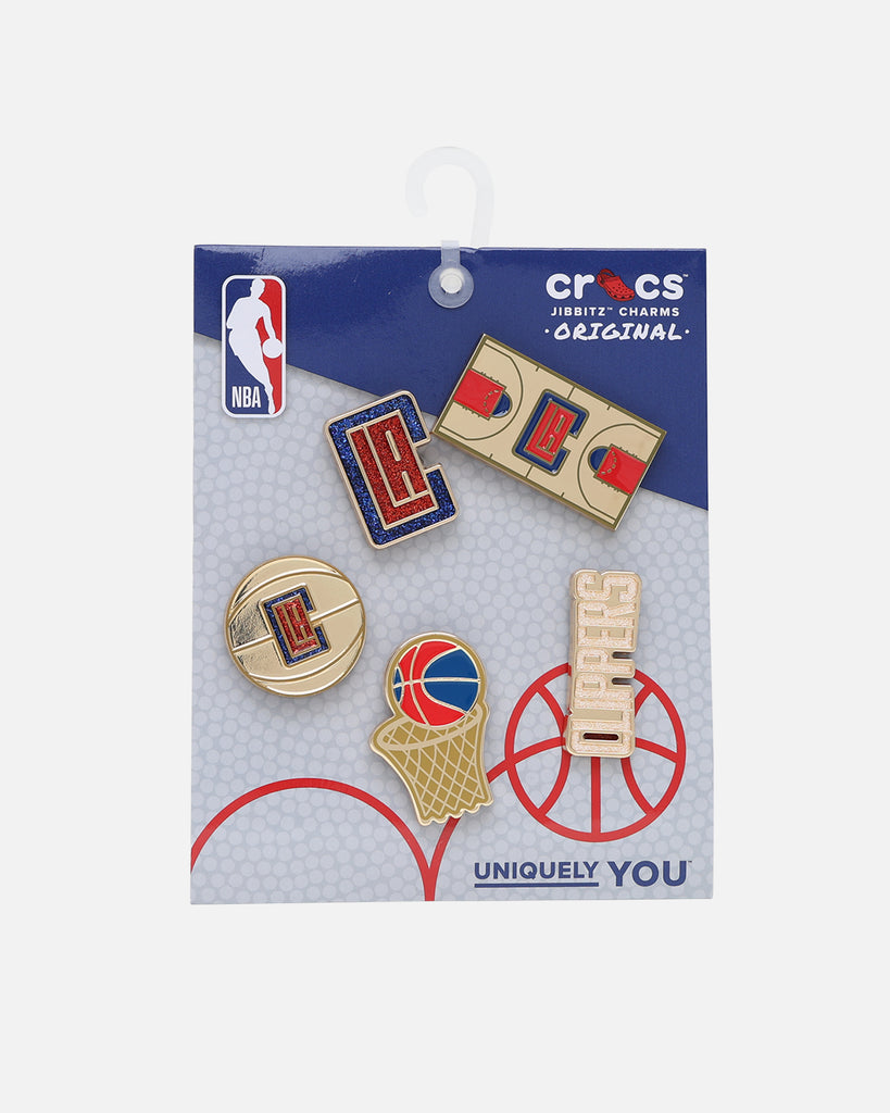 Crocs Los Angeles Clippers 5 Pack Jibbitz Charms Multi | Culture Kings