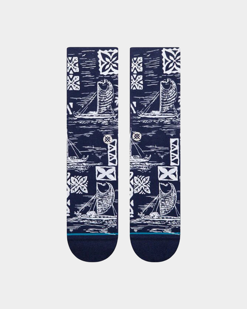 Stance Hawaii Pattern Crewcut Socks Blue | Culture Kings