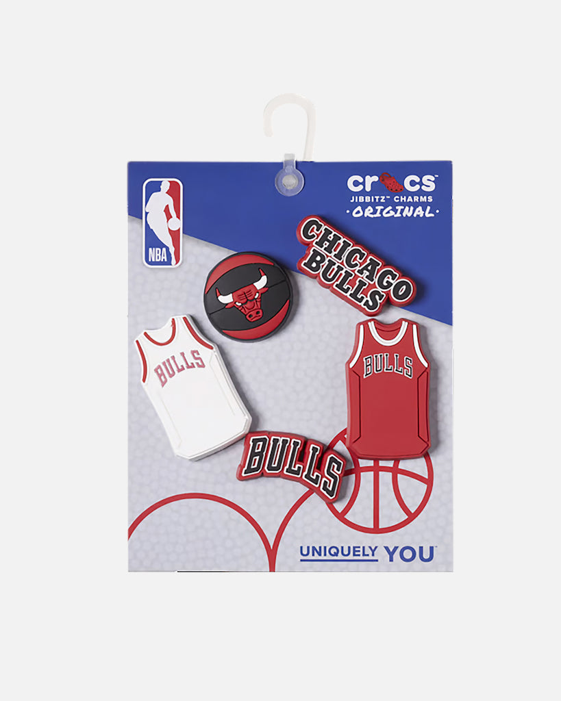 Crocs X NBA Chicago Bulls 5 Pack Jibbitz Charms Multi | Culture Kings