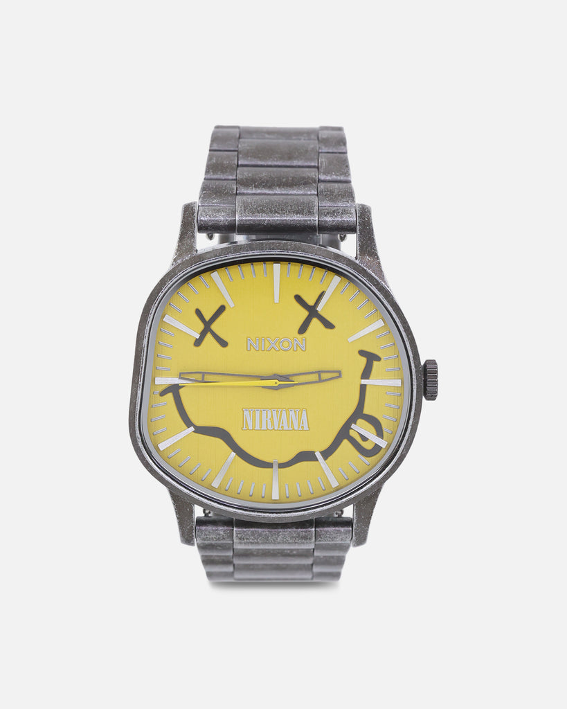 Nixon X Nirvana Sentry Wobble Watch Yellow Nirvana | Culture Kings