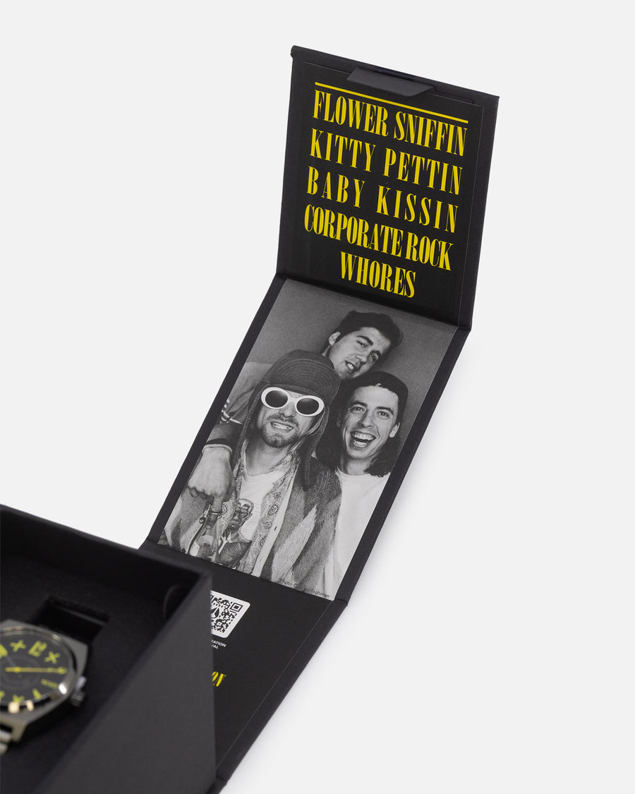 Nixon X Nirvana Time Teller Watch Black Nirvana | Culture Kings