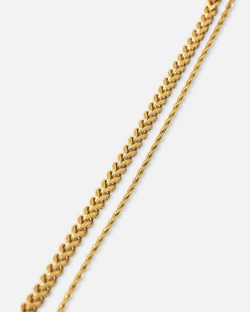 Saint Morta Franco Rope Cupid Chain Set Gold | Culture Kings