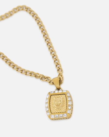 Guess Mainline 21" Lion 15 5mm Charm Necklace Gold | Culture Kings