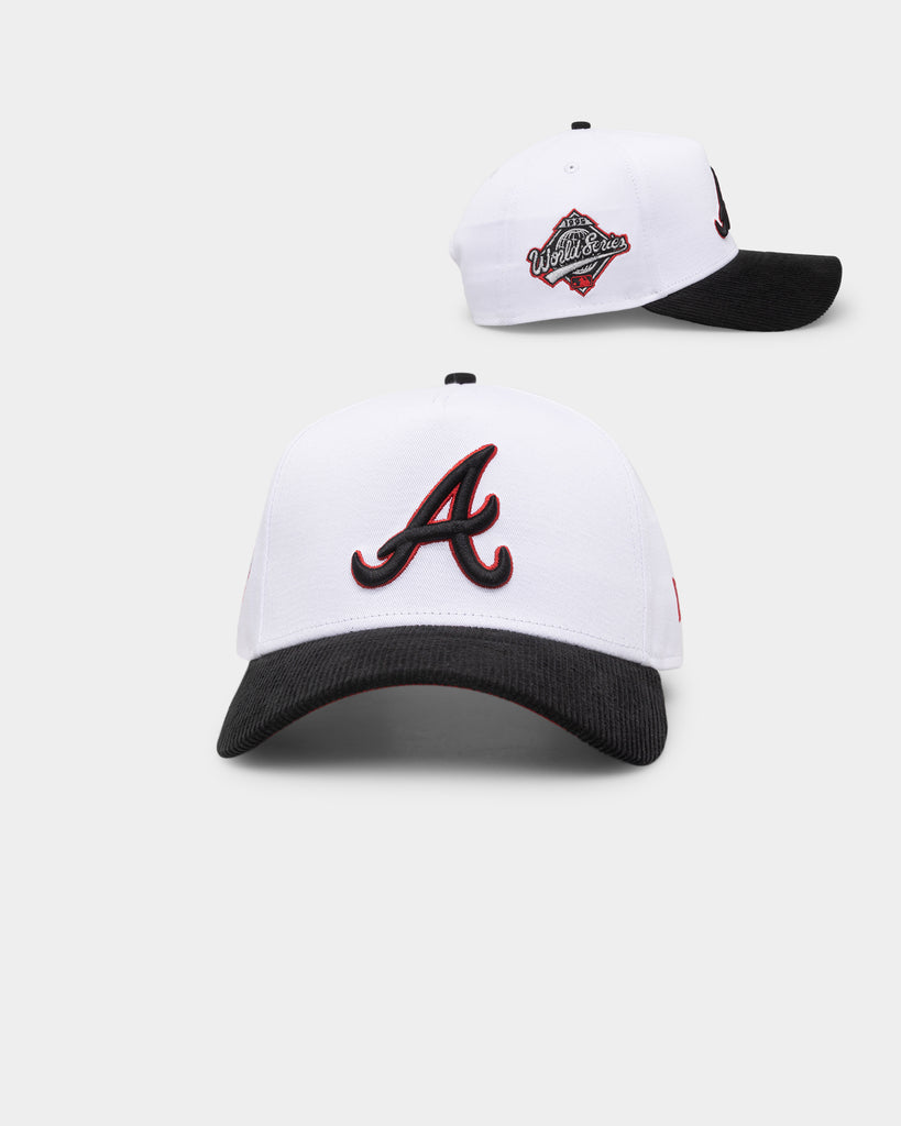 New Era Atlanta Braves 'Fire Red' 9FORTY A-Frame Snapback White/Black ...