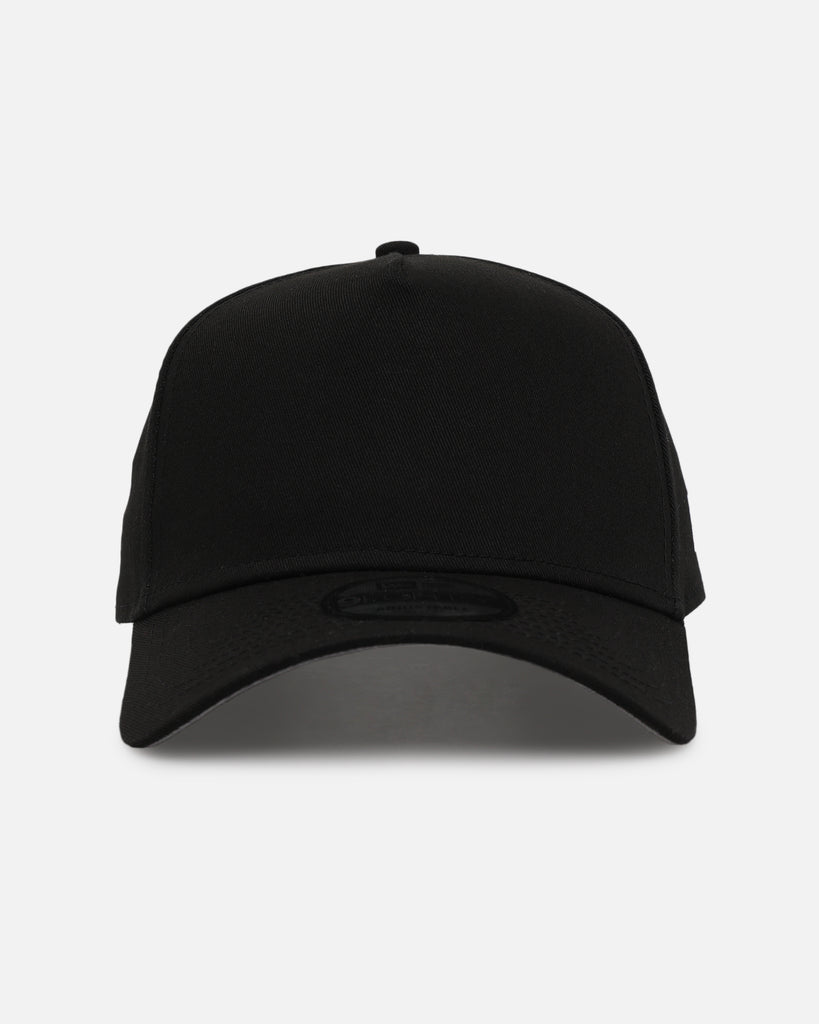 New Era Black With Grey Under Visor Blank 9FORTY A-Frame Snapback Blac ...