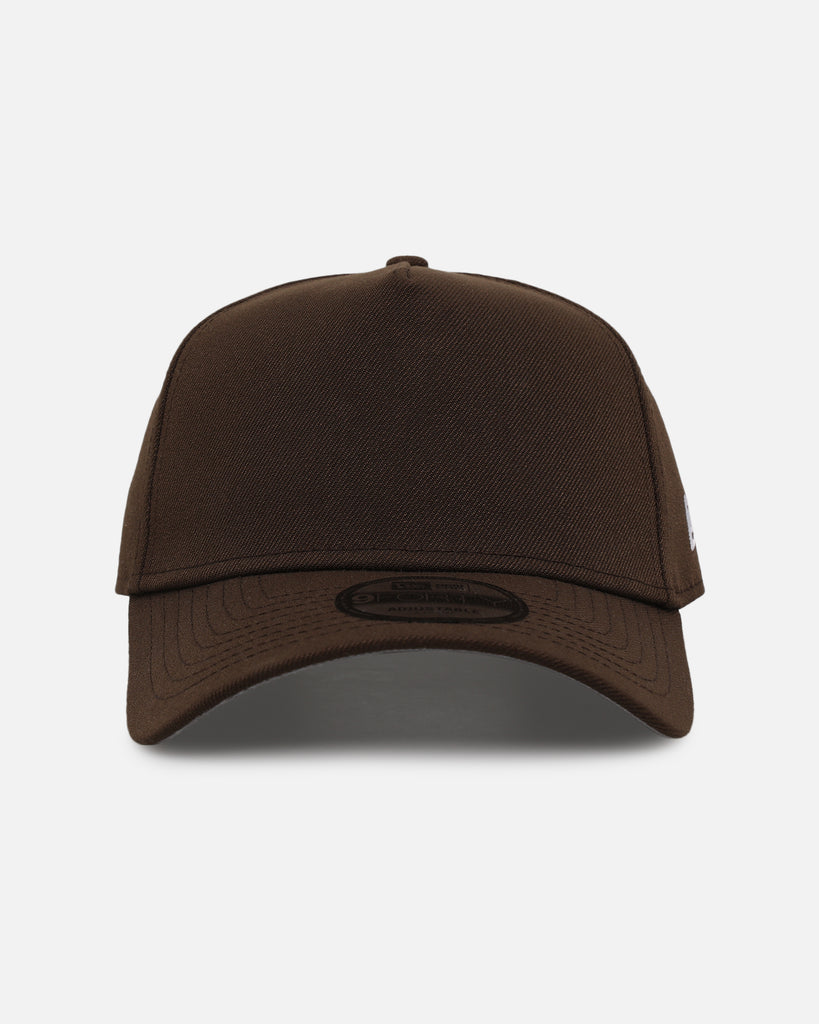 New Era Blank 9FORTY A-Frame Snapback Walnut | Culture Kings