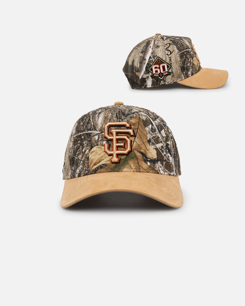 New Era San Francisco Giants 'Real Tree Tan Suede' 9FORTY A-Frame Snap ...