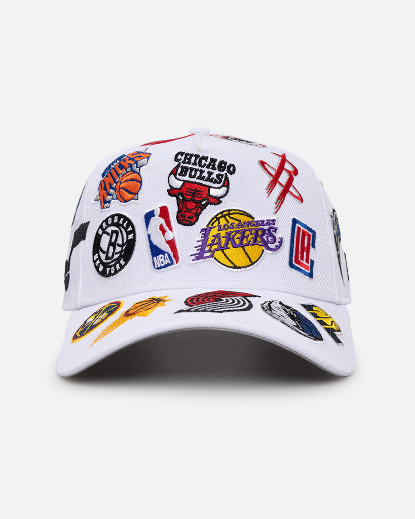 New Era NBA All Over 9FORTY A-Frame Snapback White | Culture Kings