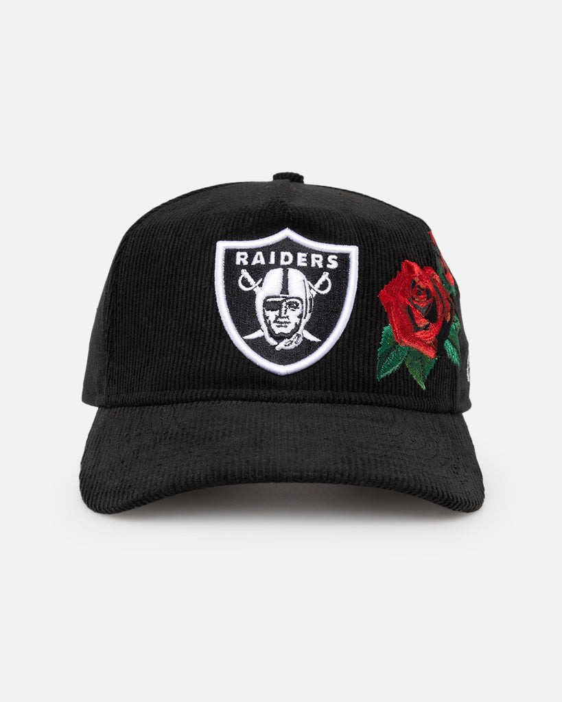 New Era Las Vegas Raiders 'Corduroy Roses' Golfer Pre-Curved Snapback ...