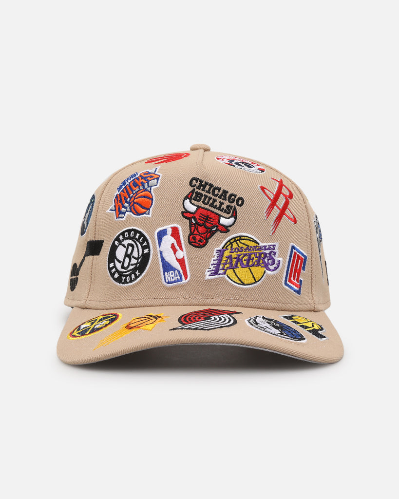 New Era NBA 'All Over Leagues' 9FORTY A-Frame Snapback Camel | Culture ...