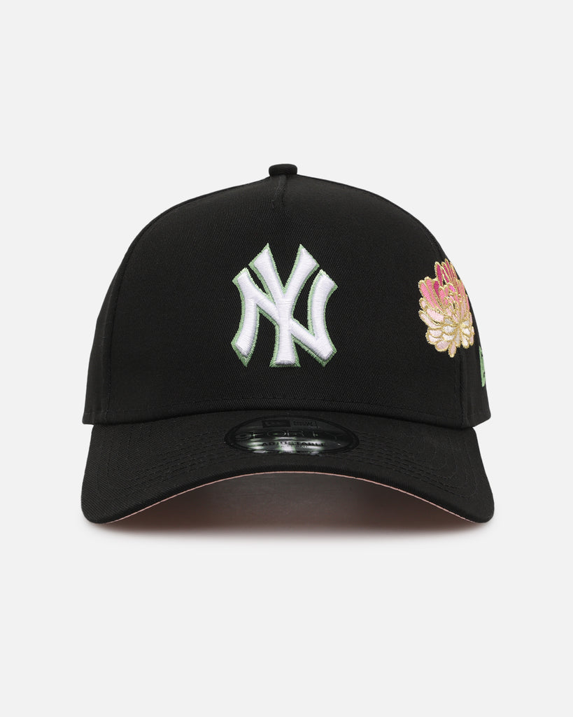 New Era New York Yankees 'Satin Flower' 9FORTY A-Frame Snapback Black ...