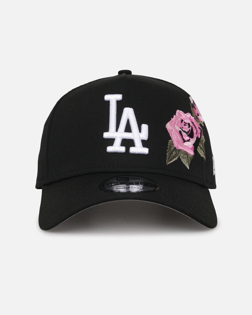 New Era Los Angeles Dodgers 'Pink Rose Embroidery' 9FORTY A-Frame Snap ...