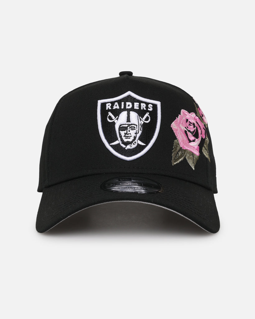 New Era Las Vegas Raiders 'Rose Embroidery' 9FORTY A-Frame Snapback Bl ...