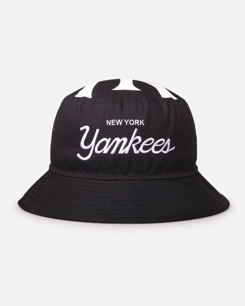 New Era New York Yankees 'Script' Bucket Hat Official Team Colour ...