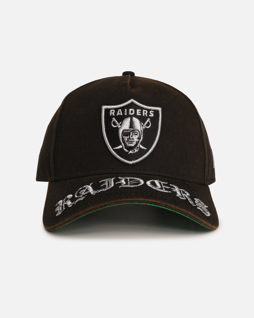 New Era Las Vegas Raiders 'Washed Gothic Visor' 9OFRTY A-Frame Snapbac ...