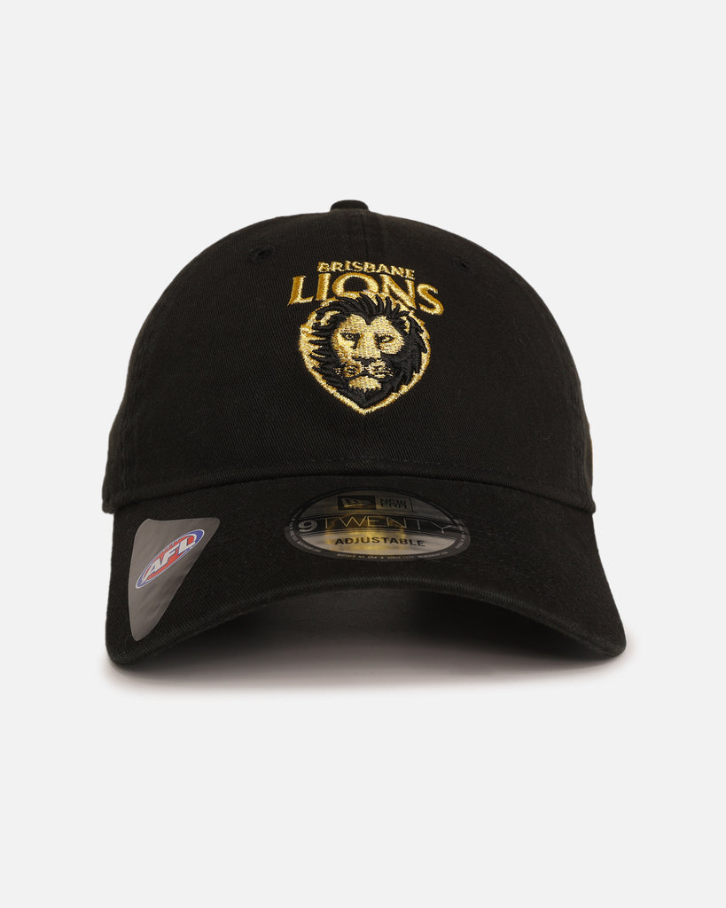 New Era Brisbane Lions 'AFL Black & Gold' 9TWENTY Strapback Black/Gold ...