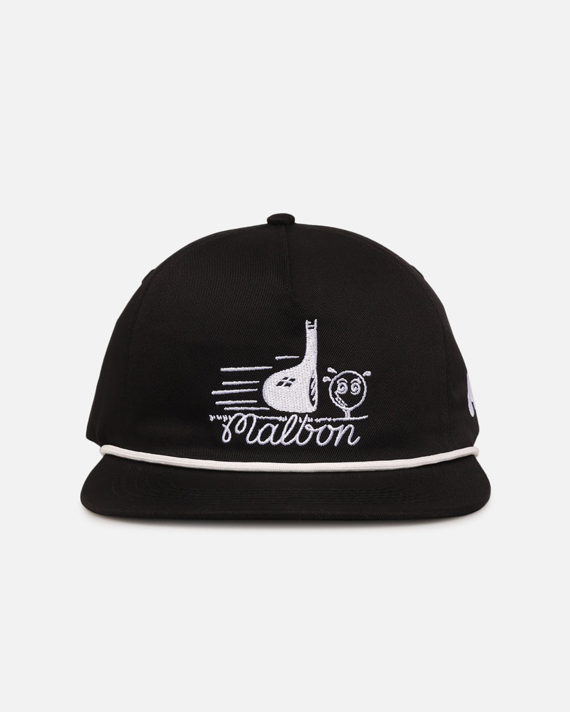 Malbon Cotton Twill Rope Snapback Hat Black/White | Culture Kings
