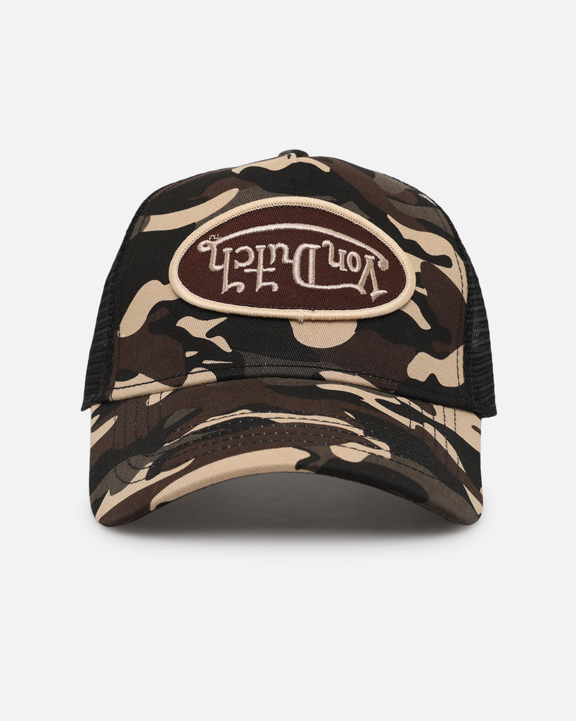 Von Dutch Brown Rambo Camo Trucker Snapback Brown Camo | Culture Kings