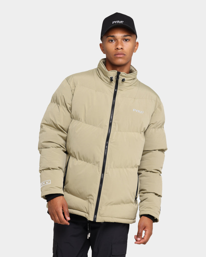 PYRA Padded Puffa Jacket Olive | Culture Kings