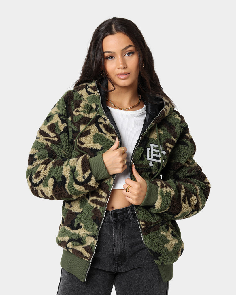 Carre C-Class Polar Fleece Zip Up Jacket Woodland Camo | Culture Kings