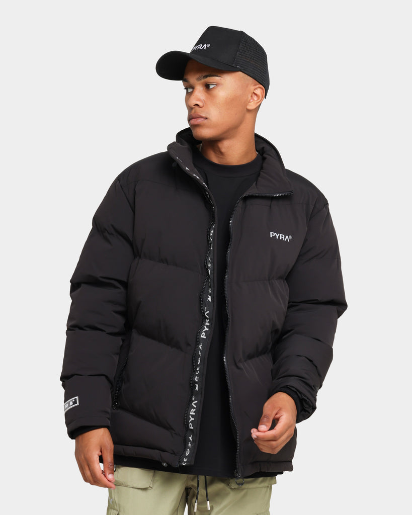 PYRA Padded Puffa Jacket Black | Culture Kings