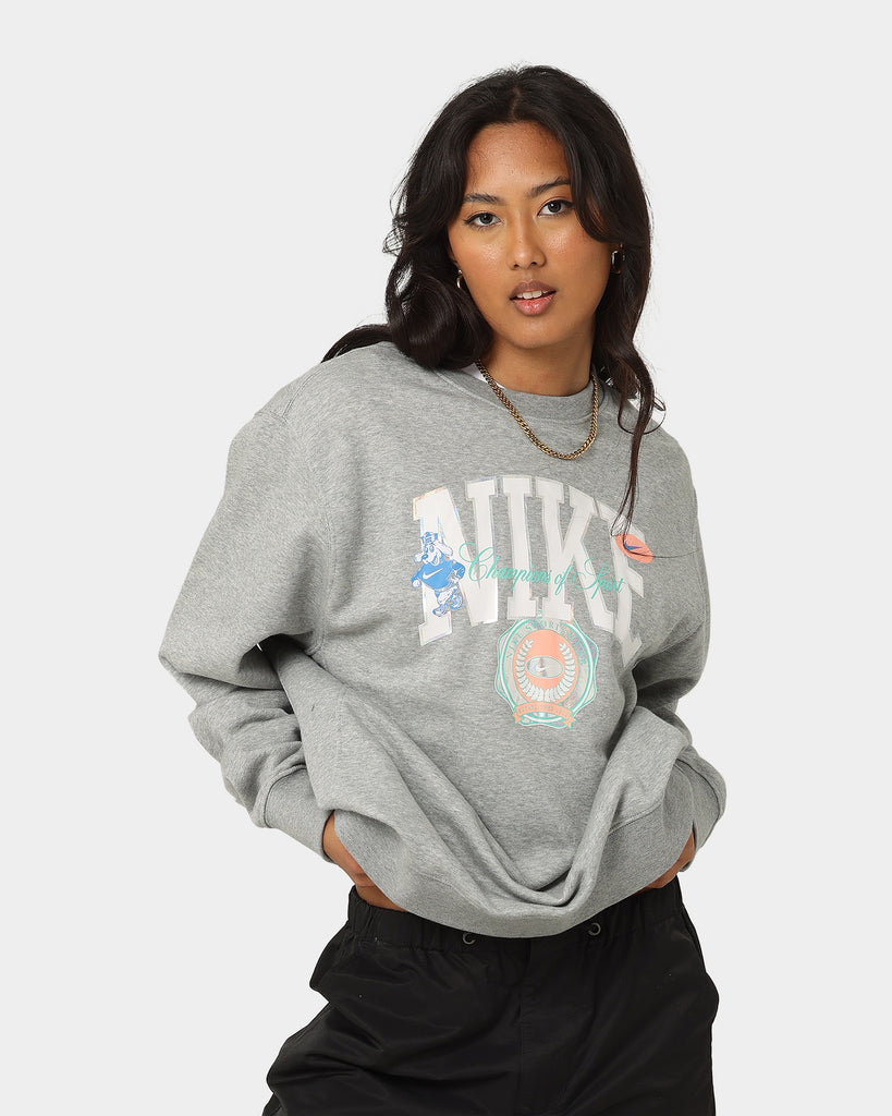 Nike Sportswear Varsity Fleece Crewneck Dark Grey Heather | Culture Kings