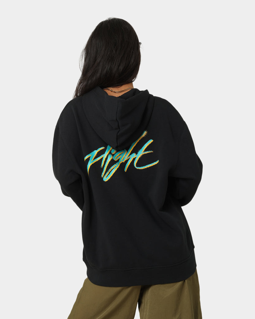 Jordan Essential Flight Graphic Fleece Hoodie Black/New Emerald ...
